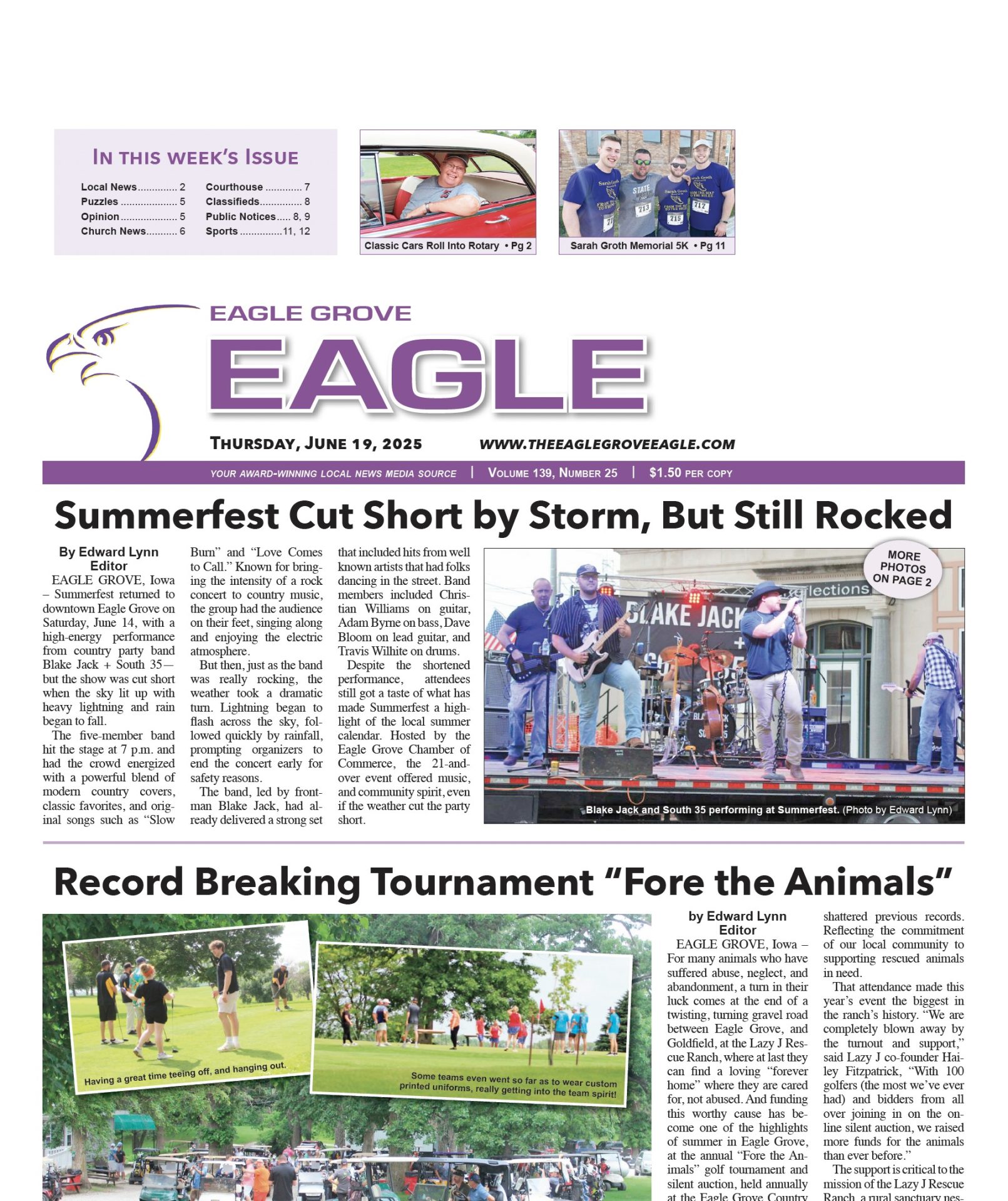 June 19, 2025 - Eagle Grove Eagle